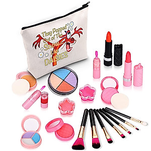 ZJXHPO Dragon Makeup Bag They Like Daisies Mulan Mushu Makeup Zipper Pouch Bag Motivation Travel Case (Snow Daisies)