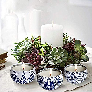 JHENG Set of 16 Small Scented Candles Soy Wax Aromatherapy Candles 2.5 OZ Portable Tin Candles with Lid, Relaxation Gifts Basket for Mother, Women, Friends and Coworkers