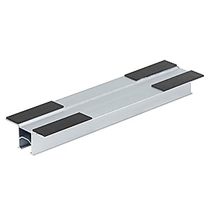 eoere 4 PCS 12" Solar Panel Aluminium Rail Mounting System Kit for Fixing Mount Solar Moduals, Solar Panel Mounting Rail Roof Bracket Shed Metal Concrete Roof Off Grid