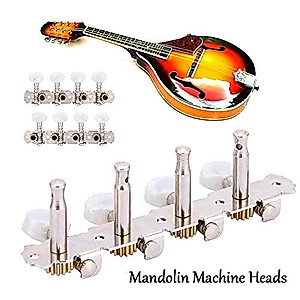 Mandolin Tuning Pegs, 4L4R Machine Heads String Tuning Pegs for 8 Strings Mandolin Instruments Accessory Other string instrument accessories