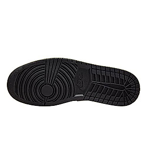 Jordan mens Nike Air 1 Mid Shoes, Dark Concord/Taxi-white-black, 12