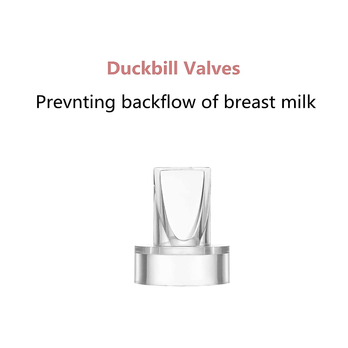 NAGRAN Duckbill Valves & Silicone Diaphragm for S9/S10/S12,Wearable Breast Pump Universal Duckbill Valve and Silicone Diaphragm Accessories (4 Piece Set)
