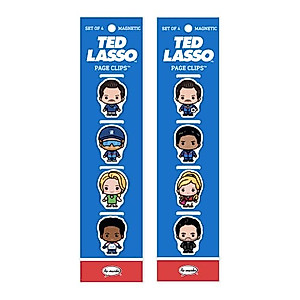 Re-marks “Ted Lasso” Magnetic Bookmarks, Magnetic Page Clips, 2 Sets of 4 Page Clips, 8 Clips Total