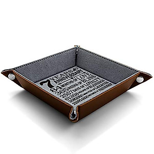 KATE POSH 7th Anniversary Tray, Traditional Wool Wedding Anniversary, Engraved Wool Organization Jewelry Tray for Husband, Wife, Boyfriend, Girlfriend