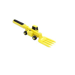 Constructive Eating Made in USA Set of 3 Construction Utensils for Toddlers, Infants, Babies and Kids - Made With Materials Tested for Safety