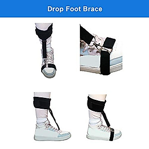 Schellen Drop Foot Brace Plantar Fasciitis Night Splint, Ankle Foot Orthosis Support Brace Foot Supports for Men and Women