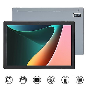 SHYEKYO Tablet PC, Wide Compatibility High Speed 100-240V 10.1in Tablet FHD Screen MT6735 Dual Band 8 Core with Mouse Keyboard for Reading (US Plug)