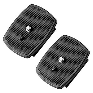 Erduoduo 2 Pack QR Plate（43x43mm） Quick Release Plate Replacement for Velbon tripods CX-460 CX-460mini CX-444 CX-888 CX-470 CX-570 CX-690 DF-50