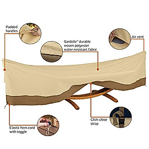 Classic Accessories Veranda Water-Resistant 13 Foot Framed Hammock & Stand Cover, Patio Furniture Covers