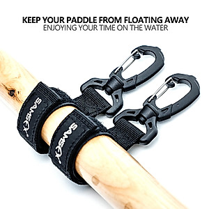 SAMSFX Adjustable Kayak Paddle Holder, Paddle Board Accessories, Inflatable Boat Paddle Storage, Paddle Clips 6PCS in Pack