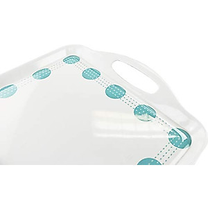 Reston Lloyd Rectangular Melamine Serving/Ottoman Tray, South Beach