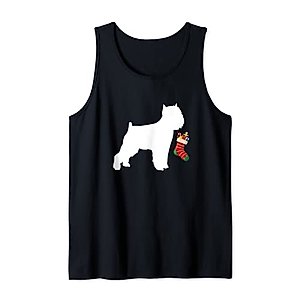 Brussels Griffon Christmas Stocking Stuffer Dog Tank Top