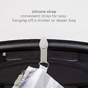 Ubbi On-the-Go Changing Mat with Carrying Bag, Soft and Comfortable Diaper Bag Accessory Must Have for Newborns, Easy to Clean, Portable Changing Pad, Gray