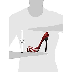 Hilarious Home High Heel Wine Bottle Holder - Four Attractive Style Variations Available (Striped)