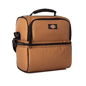 Dickies Insulated Multi-Compartment Lunch Box Reusable Beach Cooler Tote Bag (Duck Brown)