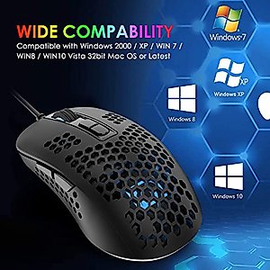 Ajazz Gaming Keyboard and Mouse and Gaming Mouse pad and Wrist Rest,Wired RGB Backlight Bundle for PC Gamers and Xbox and PS4 Users - 4 in1 Gaming Set (Hybird Blue Gaming Switch)