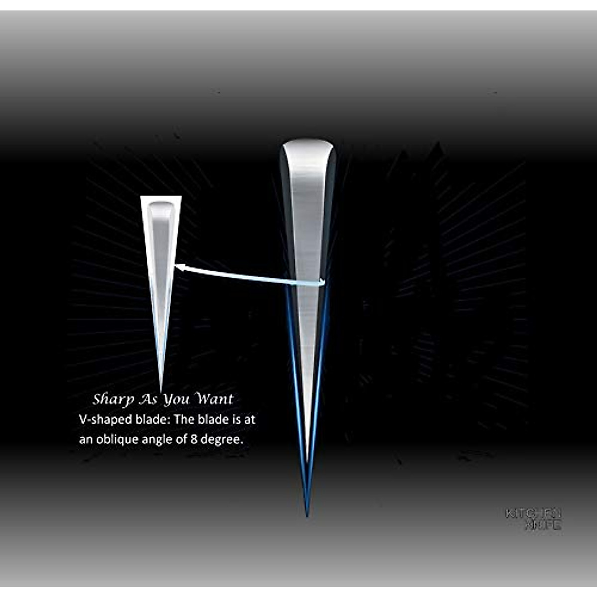 CULITECH Nakiri Knife, 7 inches Sharp Laser Damascus Pattern Chef Knife with Resin Handle and Sheath,Utility Kitchen Knife for Kitchen and Restaurant used