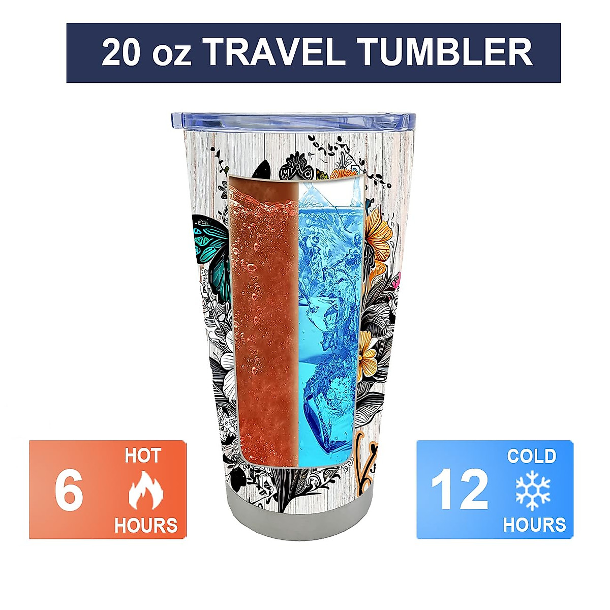 CYYFXKA Jesus Cross Tumbler 20 oz, Christian Gifts for Women, Stainless Steel Vacuum Insulated Coffee Cup with Lid and Straw Double Wall Travel Mug for Hot and Cold Drinks