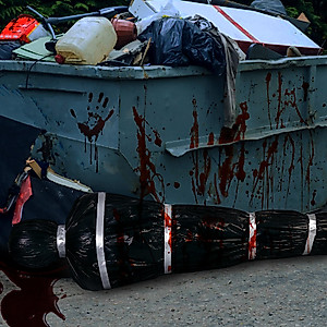 5 FT Hanging Corpse Dead Victim Props Halloween Decorations, Inflatable Halloween Decorations Outdoor, Halloween Inflatable Yard Decorations Halloween Props, Haunted Creepy House Halloween Decor Set