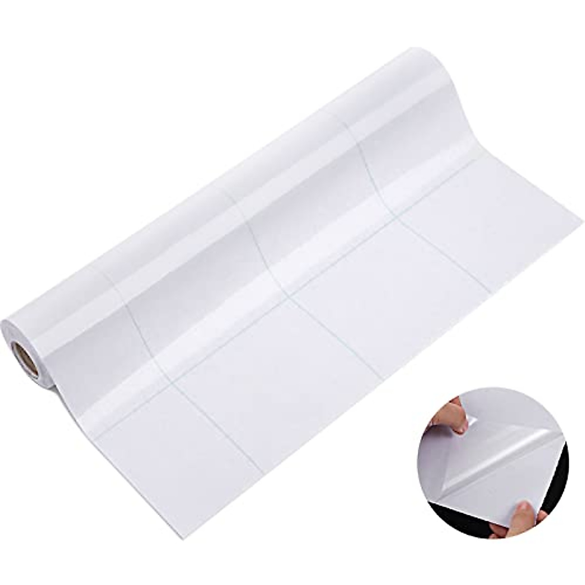 Geyee 13.8 x 256 Inch Clear Wall Protector Contact Paper Removable Adhesive Oil Proof Waterproof Sticker Transparent Plastic Heat Resistant Anti Scratch Wallpaper for Home Kitchen Bathroom