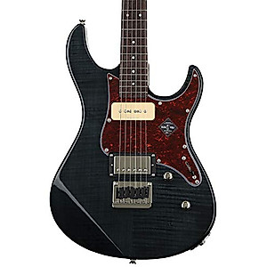 Yamaha Pacifica PAC611HFM TBL Solid-Body Electric Guitar, Translucent Black