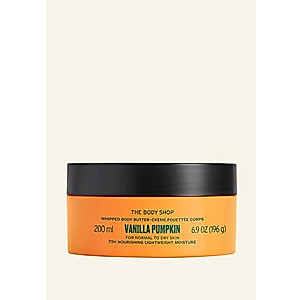 The Body Shop Vanilla Pumpkin Whipped Body Butter 72H Vegan Moisture 6.9 OZ (200ml)