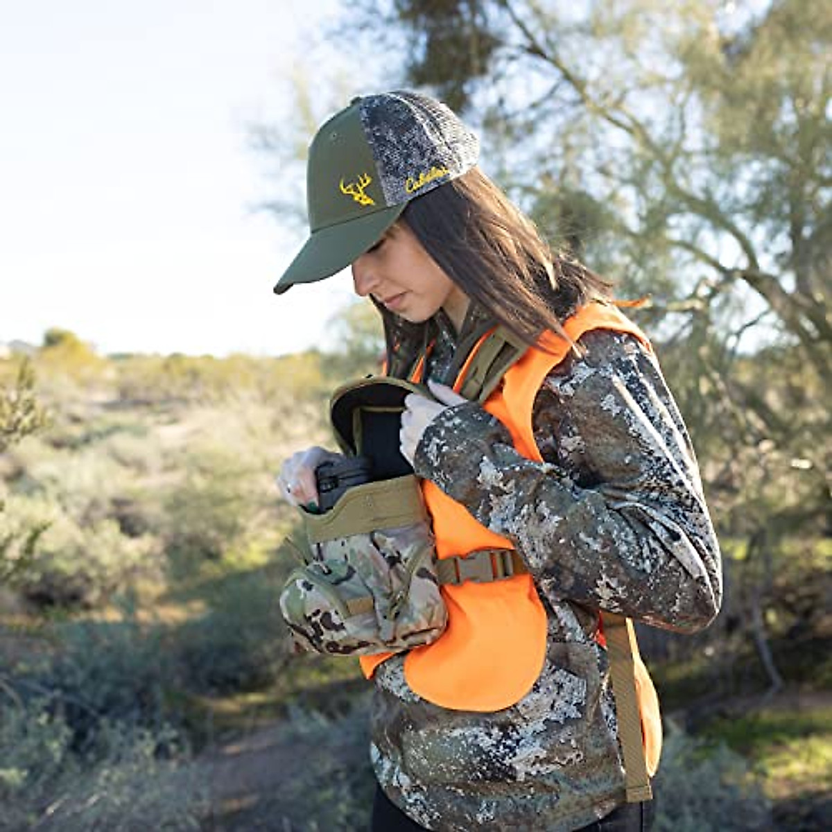 Boundless Performance Binocular Harness Chest Pack - Our Bino Harness case is Great for Hunting, Hiking, and Shooting - Bino Straps Secure Your Binoculars-Holds rangefinders, Bullets, Gear - Multicam