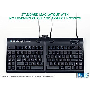 Kinesis USB Freestyle2 Keyboard for Mac (20" Extended Separation)