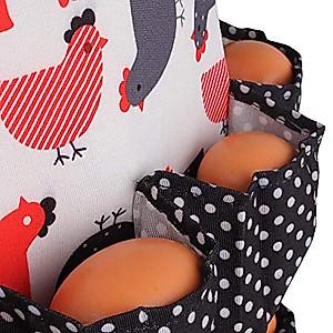 Chicken Egg Collecting Apron,12 Deep Pockets for Hense,Duck,Goose Eggs