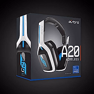 ASTRO Gaming A20 Wireless Headset Gen 2 for PlayStation 5 and 4, PC & Mac - White/Blue