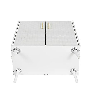 wirrytor Sideboard Buffer Cabinet, 2 Doors Kitchen Storage Cabinet with Adjustable Shelves, Modern Buffet Server Cupboard Cabinet Console Table for Kitchen Living Room Dining Room Entryway,White