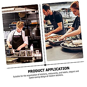 Alipis 2 Pcs Pan Storage Rack Cutting Board Holder Stand Dish Rack for Cabinet Tabletop Shelf Cabinet Shelves Pan Lid Organizer Pantry Rack Tabletop Pot Lid Holder Kitchen Pot Lid Holder