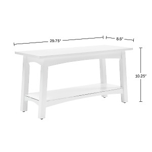 Alaterre Furniture Craftsbury 36" W Wood Entryway Bench