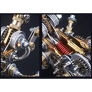 XSHION 3D Metal Puzzle Insect Model Kit, DIY Assembly Jigsaw Mantis Puzzle Model Building Kit for Adults Kids Mechanical Model Educational Toy Brain Teaser Desk Ornaments Collectible Toys