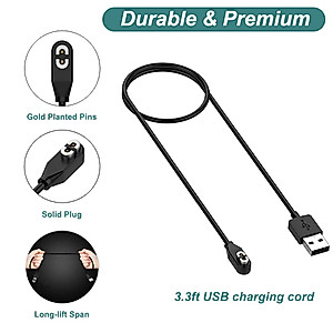 Kissmart Charger for AfterShokz Aeropex, Shokz OpenRun Mini, OpenRun Pro, OpenRun, OpenComm, Replacement Charging Cable Cord for AfterShokz Headphones [3.3ft/1m]
