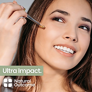 Collagen Serum For Face by Natural Outcome Skin Care - Ultra Impact Marine Collagen Peptides Serum for Face - Facial Moisturizer Anti Aging Serum Gel for Firming, Lifting and Reducing Wrinkles, 1 oz