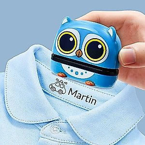 Name Stamp for Clothing Kids,Extra 100 or 200 Personazlied Name Labels for School Supplies Waterproof,Customized Name Stamp,Clothes Stamp for Kids Waterproof,Personalized Name Stamp,Custom Label Stamp for Kids School Stuff,Fabric Name Stamp for Clothes