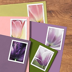 USPS 2023 Tulip Blossoms Forever First Class Postage Stamps (20 Count Strip)