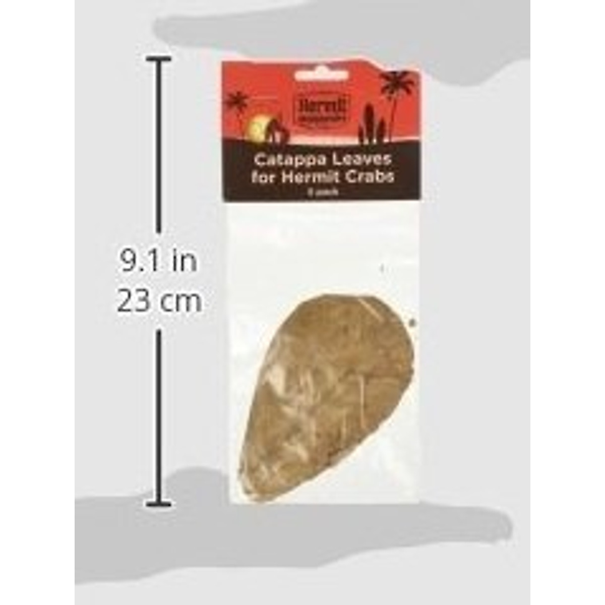 Flukers Catappa Leaves for Hermit Crabs (5 Leaves Per Pack)