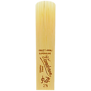 Vandoren SR4125 Alto Sax ZZ Reeds Strength 2.5; Box of 10