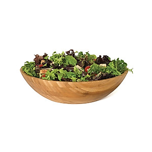 Lipper International Bamboo Wood Salad Bowl