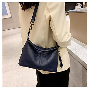 Genuine Leather Crossbody Bags for Women Hobo Purses and Handbags Ladies Shoulder Crossbody Purse