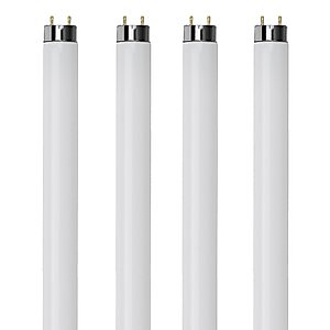 BULBMASTER F32T8/41K Fluorescent Light Bulbs 32W 48 Inch T8 F32T8 Fluorescent Tube, F32T8 841 Flourescent Bulbs, 4100K Cool White, 2800 Lumens, G13 Medium Bi-Pin Base, 4-Pack