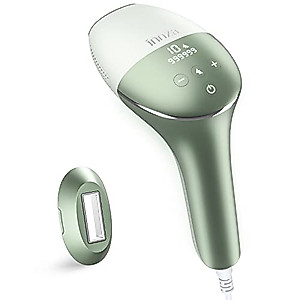 INNZA IPL Hair Removal Device for Women and Men at Home,Permanent Hair Remover Machine with 1 Attachment,10 Energy Levels,24J High Energy Hair Removal Handset for Face Bikini Line Armpit Back,Corded
