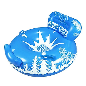 SUNSHINEMALL Snow Tube - 45 Inch Inflatable Snow Sled Snow Toys Sofa Shape for Kids and Adults Heavy Duty Inflatable Snow Tube Winter Outdoor Toys for Kids and Adults