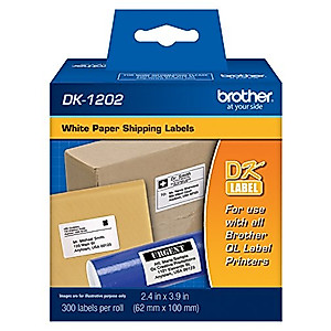 Brother DK Labels Shipping Variety Pack (DK1201 DK1202 DK1204 DK1208 DK1209)