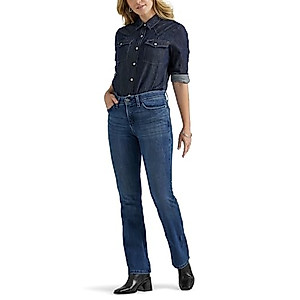 Lee Women's Ultra Lux Comfort with Flex Motion Bootcut Jean Open Seas 12 Medium