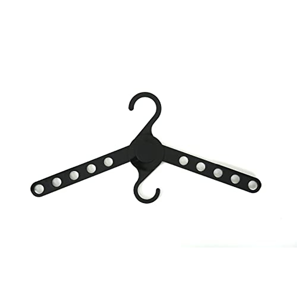 Closet Organizer Foldable Hangers - Bigtime Closet Space Saver - Holds 20lbs Durable & Portable - Use at Home, Dorm, and Office (Black 20 Pack)