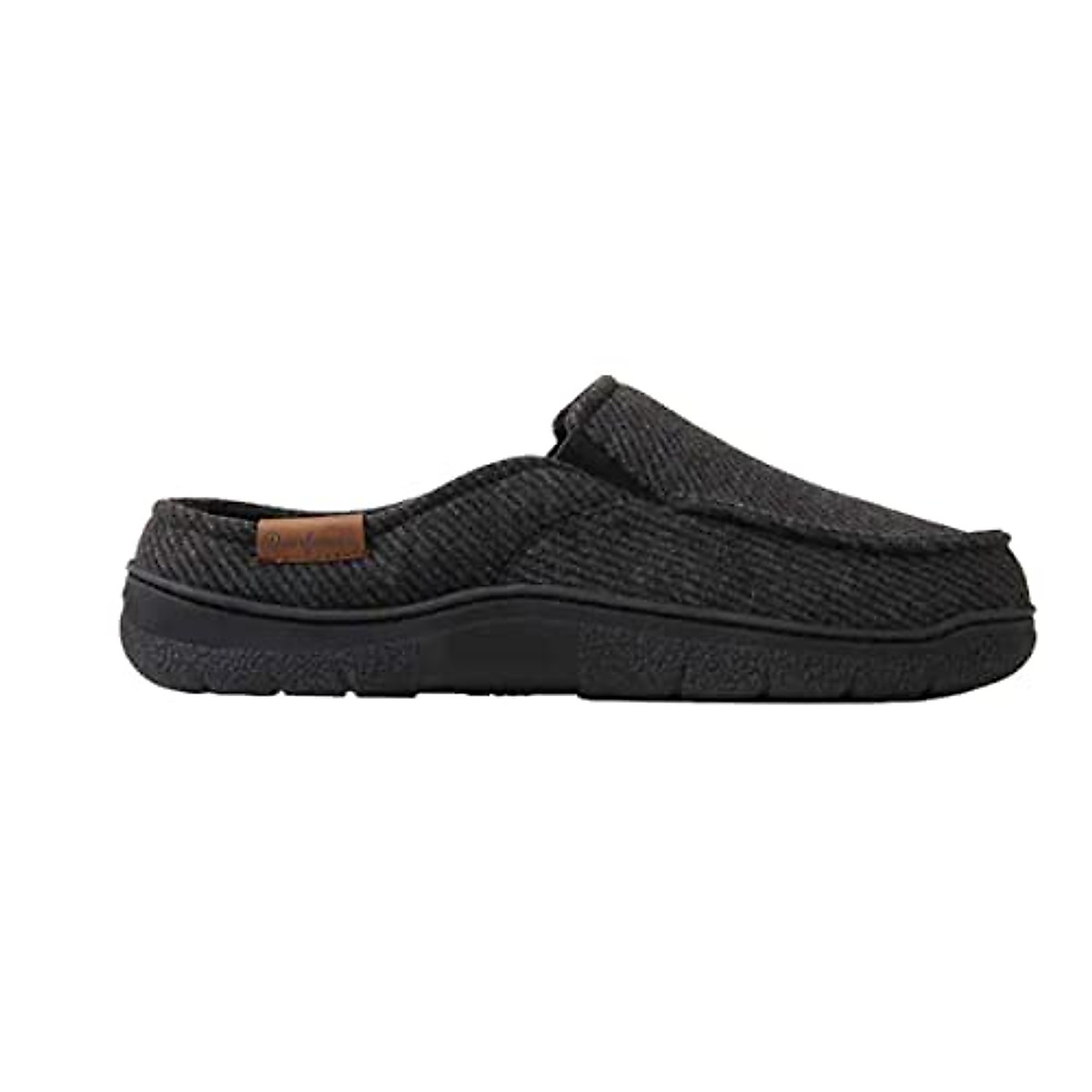 Dearfoams Men's Indoor/Outdoor Breathable Memory Foam Clog Slippers in Black 7-8 Small