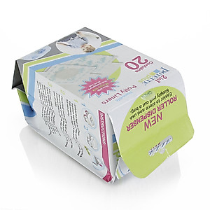 Kalencom Potette Plus Potty Seat Liner Roller Dispenser with Magic Disappearing Ink, 20 Count